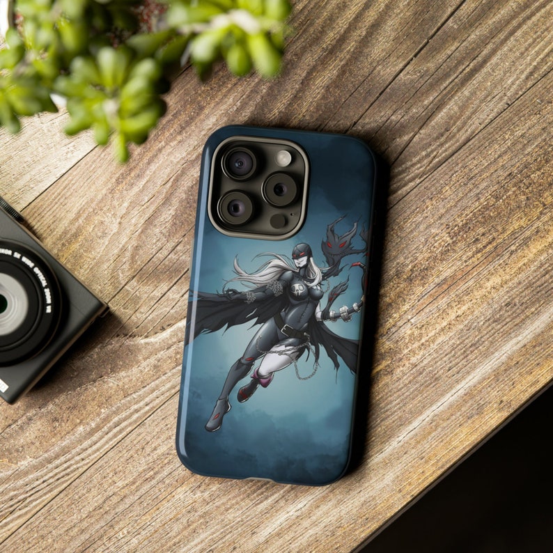 Enchanting Darkness: Ladydevimon's Elegance Phone Case for iPhone 15 ...