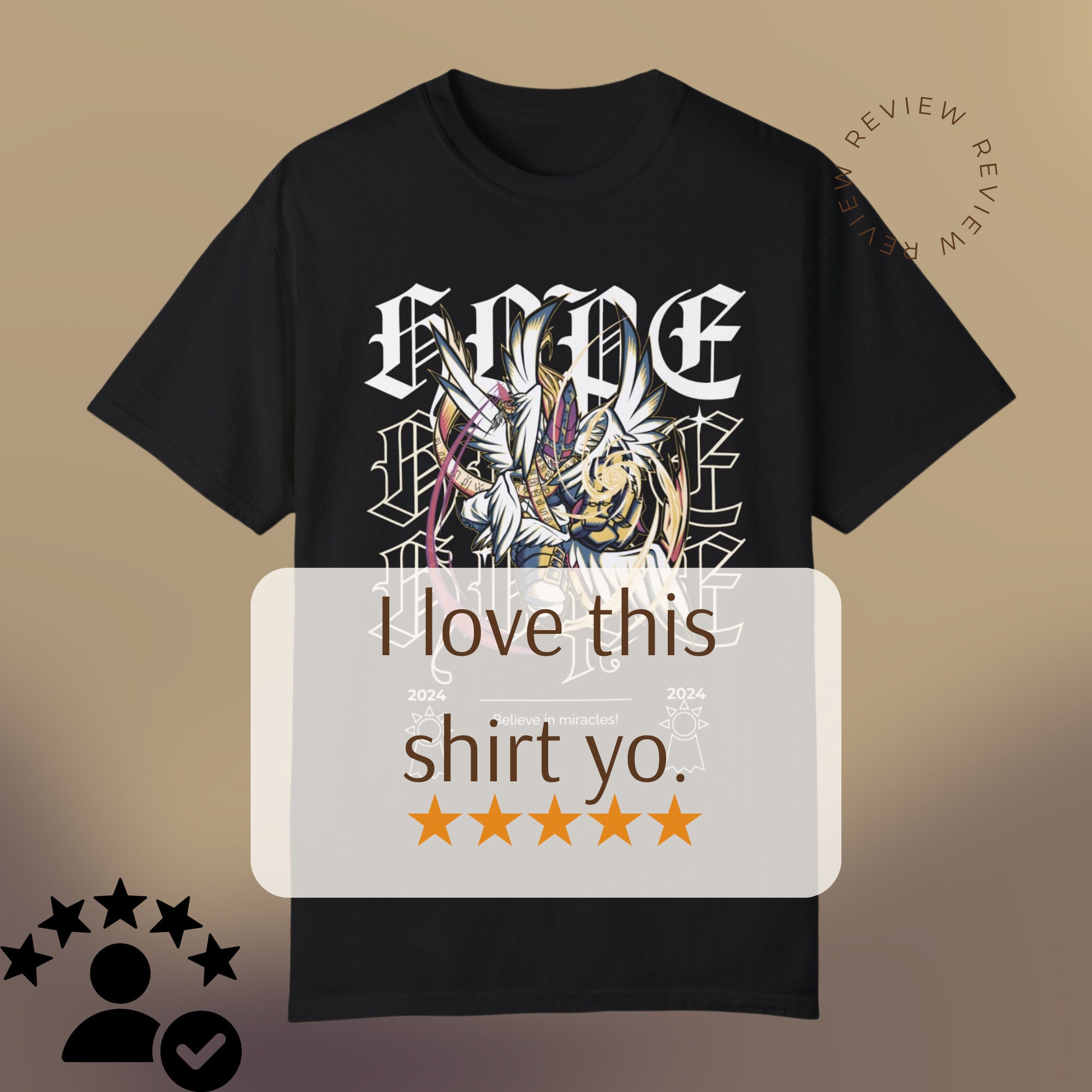 Magnaangemon Digimon Hope Shirt, Believe in Miracles Digimon Adventure ...