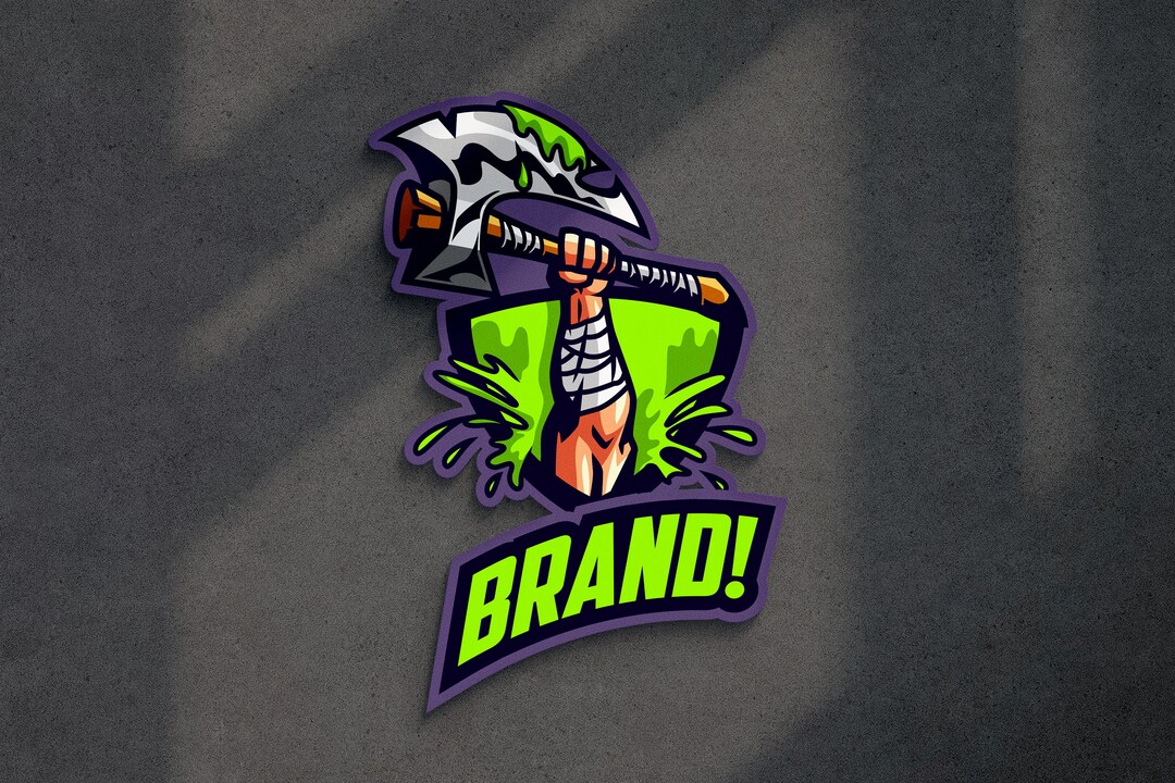 Hand and Axe Gaming Logo, Gaming Logo, Gift for Gamers, Esport Logo ...