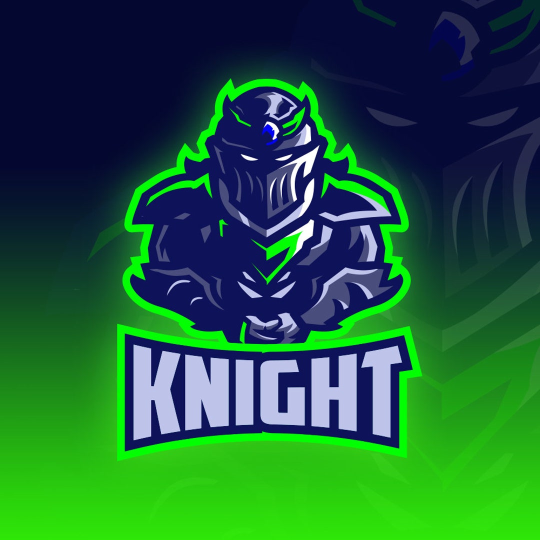 The Knight Warrior Esport Mascot Logo, Instant Download. Full Vectors ...