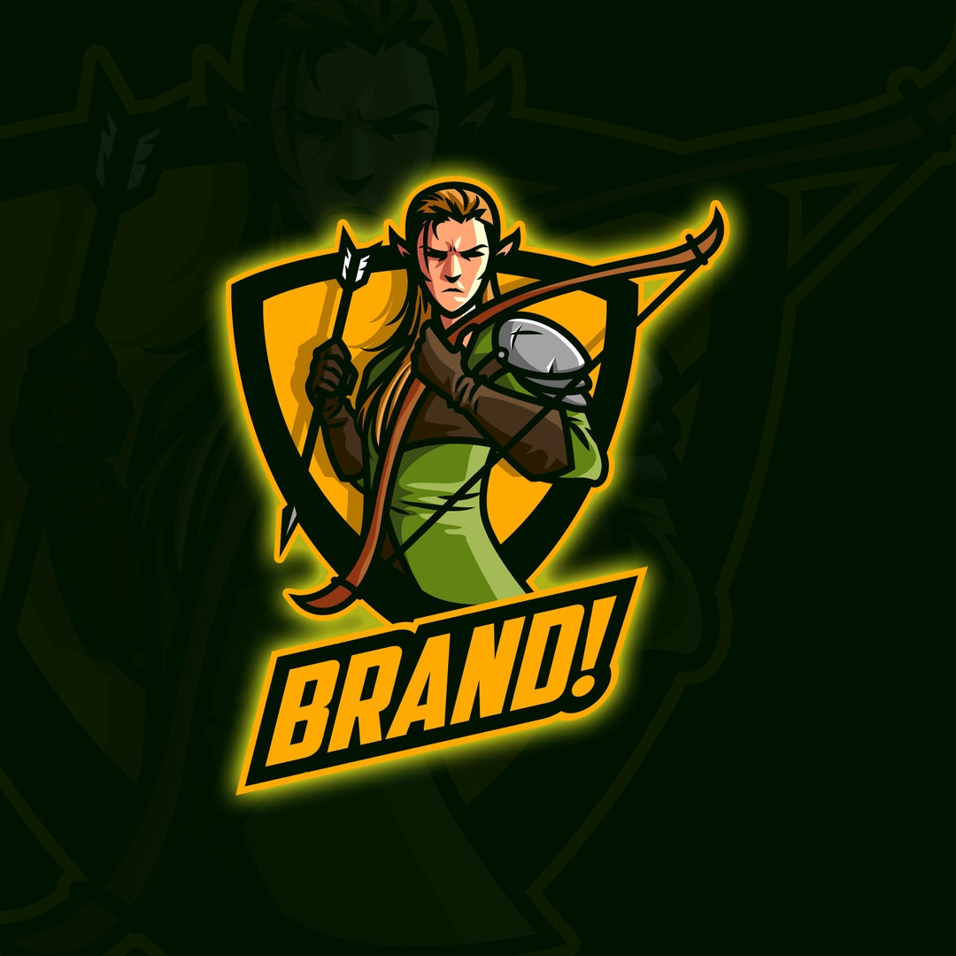 Elf Archer Esport Logo, Sport Logo, Gaming Logo, Gift for Gamers ...