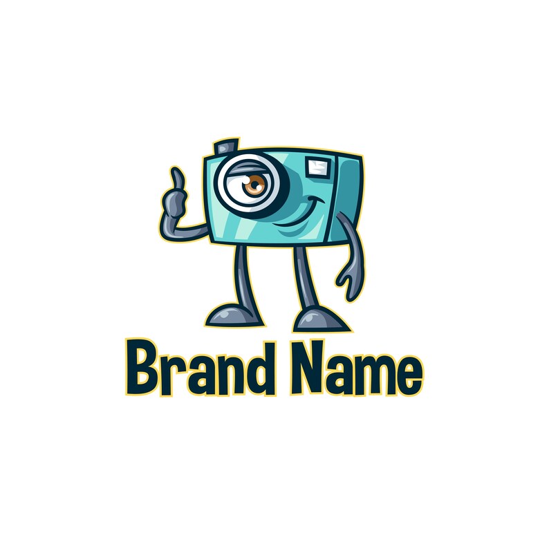 Editable Cartoon Camera Logo Design, Photography Logo,camera Part Shop ...