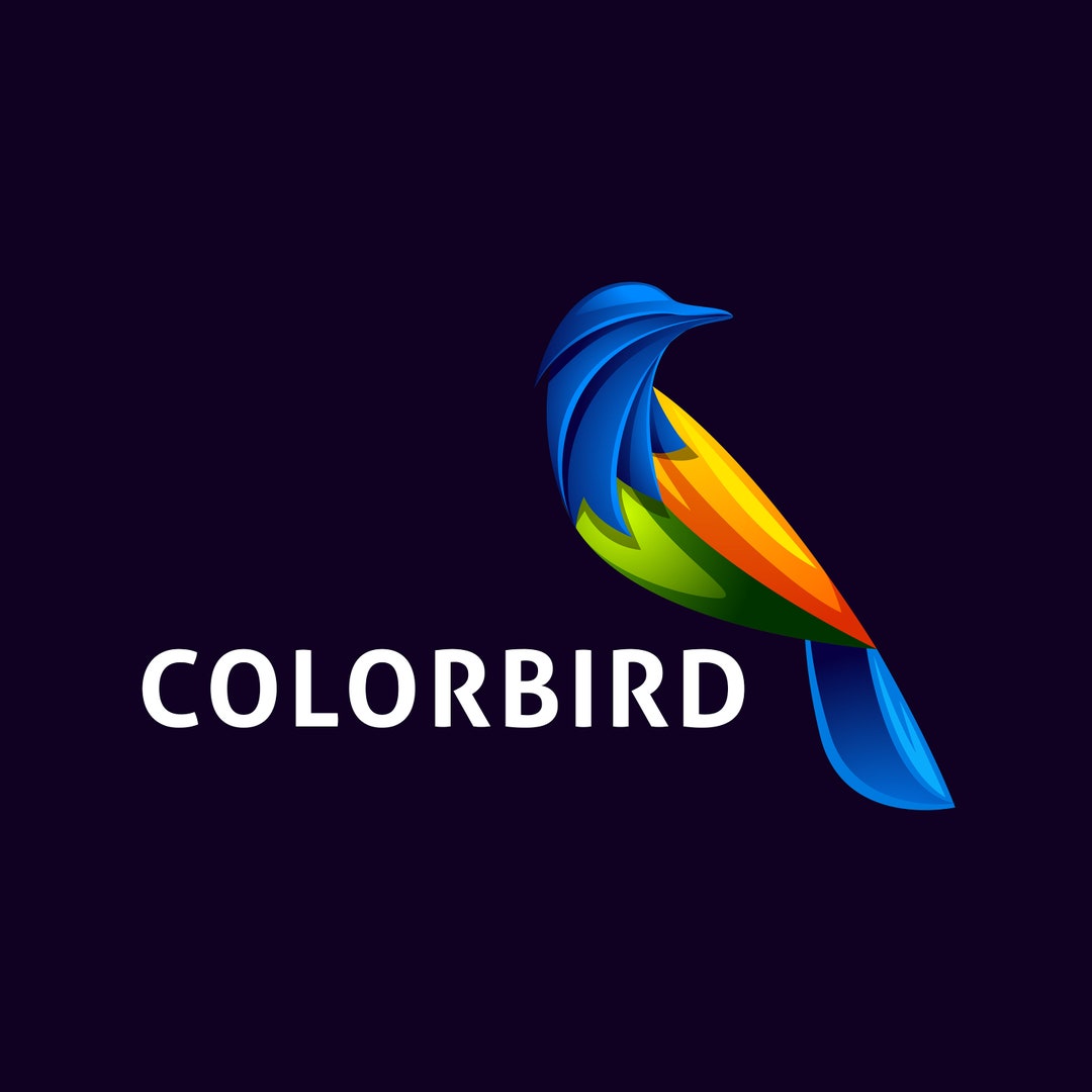Editable Colorfull Bird Logo, Instant Download. Full Vectors. 100% ...