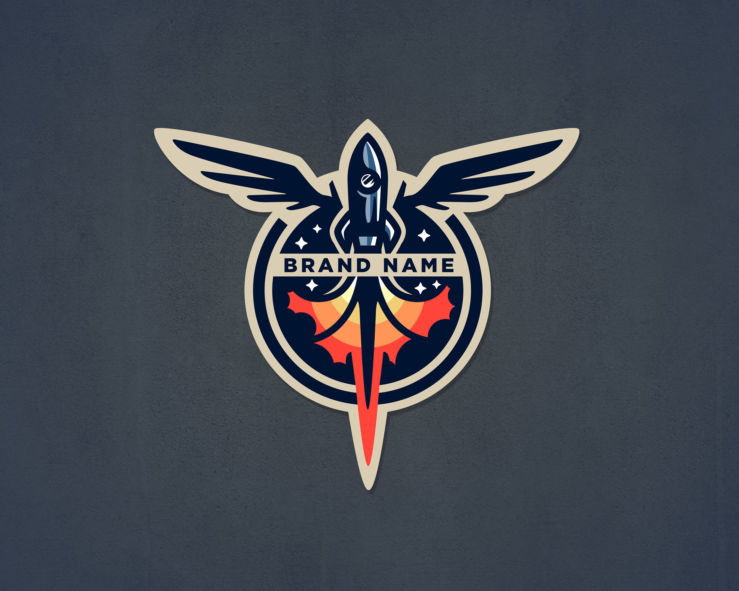 Retro Rocket Logo Instant Download. Full Vectors. 100% - Etsy