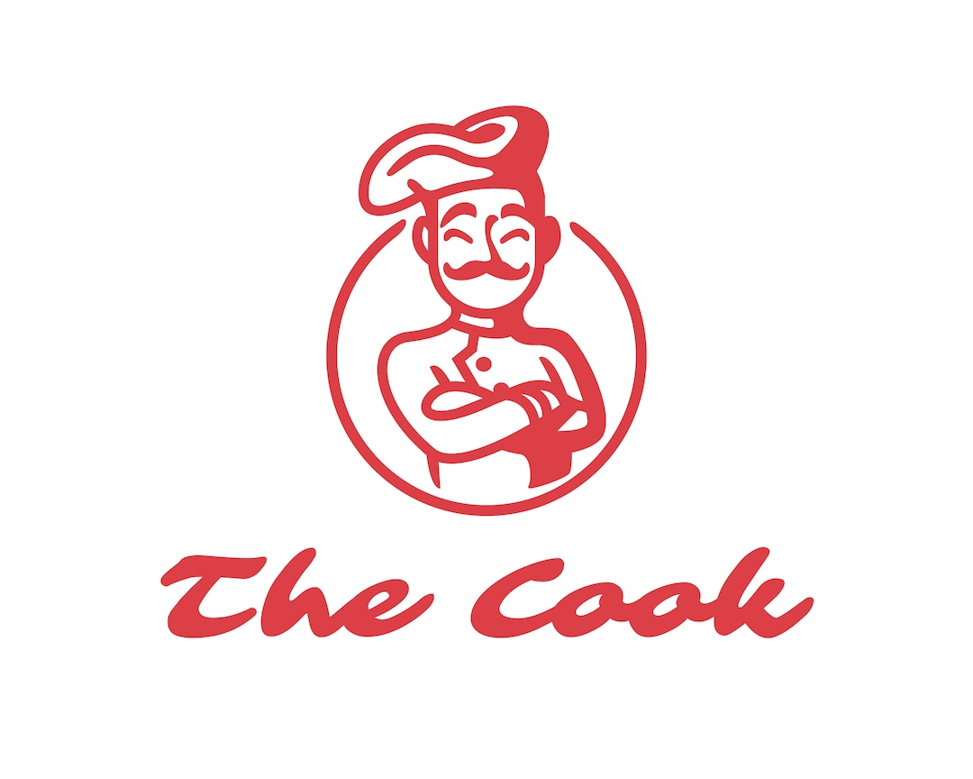 The Cook Chef Logo, Restaurant Logo, Food Logo, Chef Character Logo ...