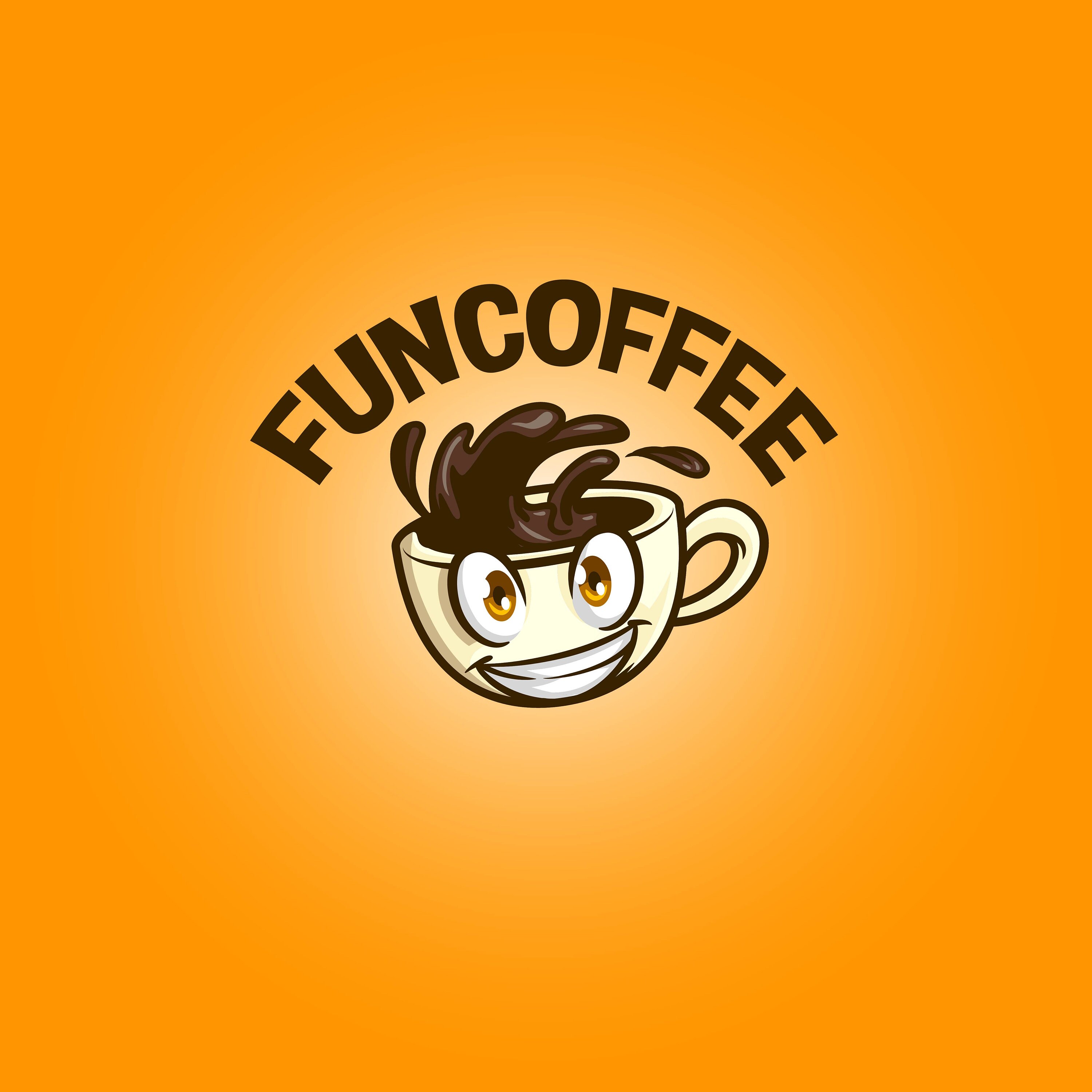 Editable Cartoon Coffee Logo Design, Coffee Corner Branding,coffee ...
