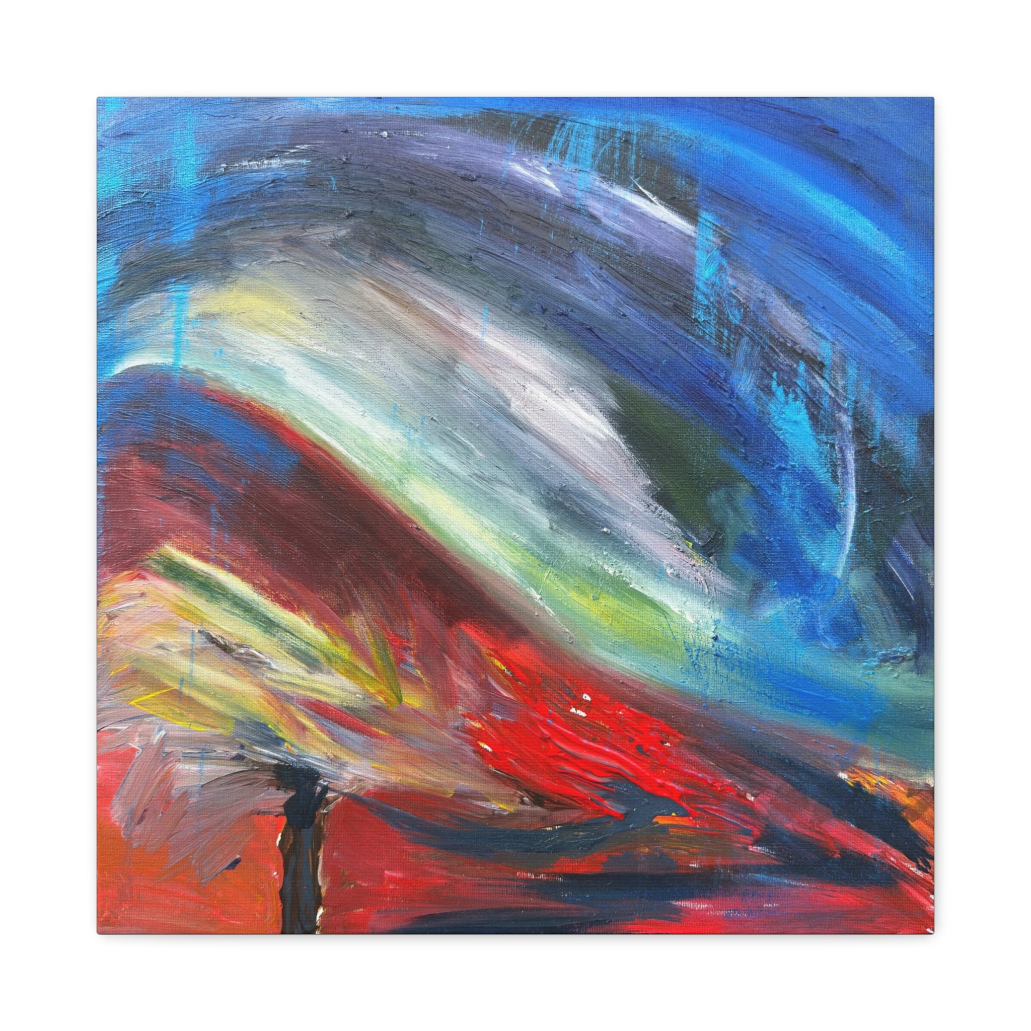 Handmade Acrylic Abstract Painting on Canvas, Custom Size Wall Art - Etsy