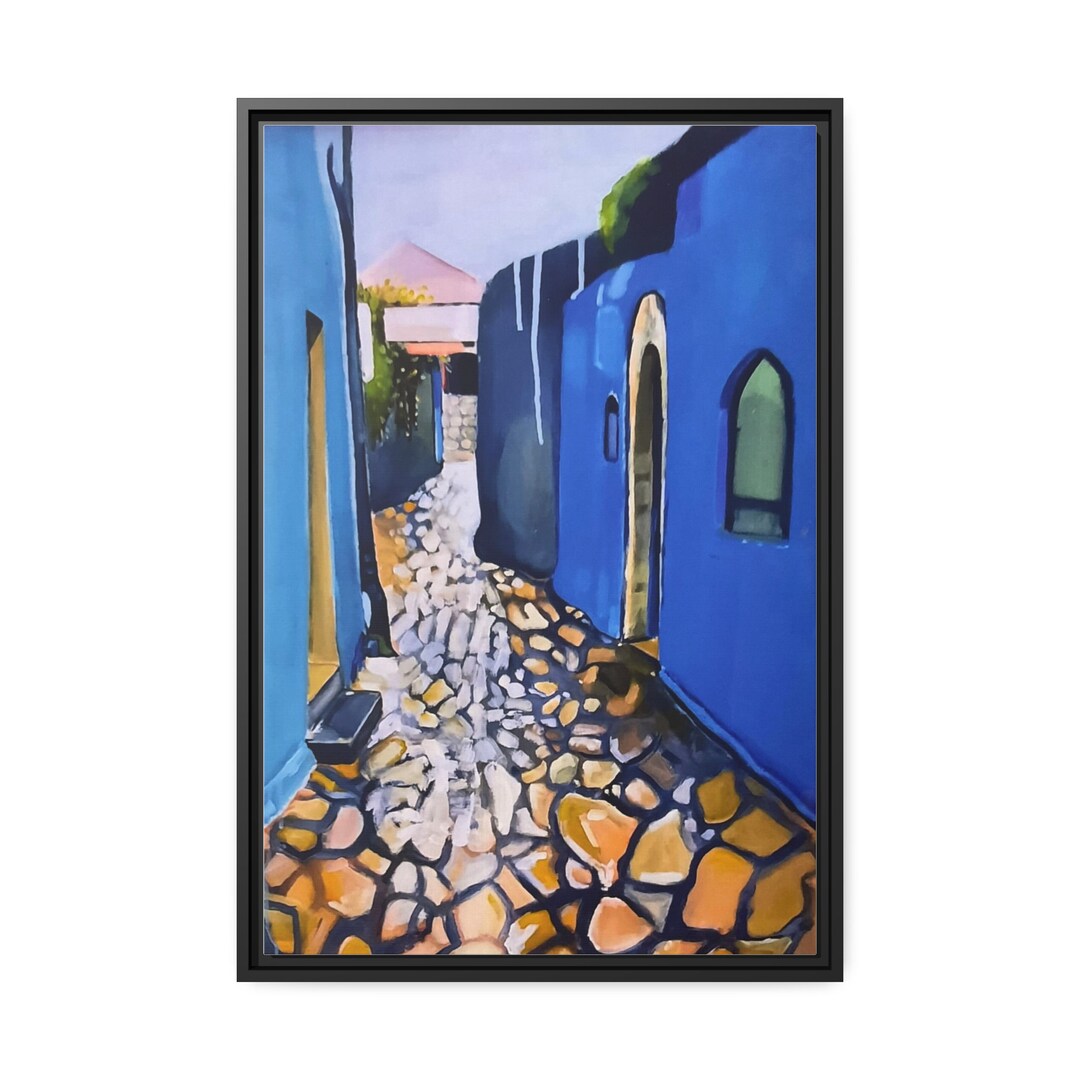 Holy City Print With Frame. Jewish Pattern. Israeli Art Print ...