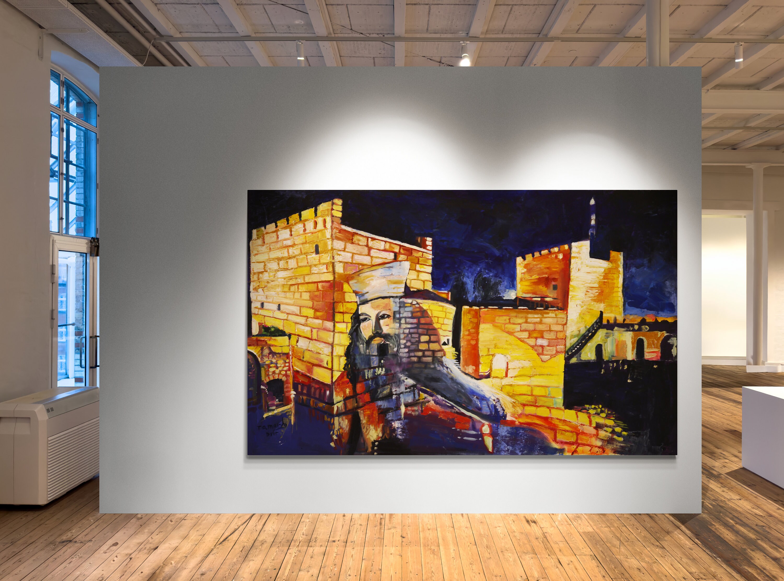 The Gates of Jerusalem. and King David. High Quality Print on Canvas ...