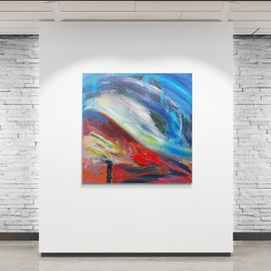 Handmade Acrylic Abstract Painting on Canvas, Custom Size Wall Art - Etsy