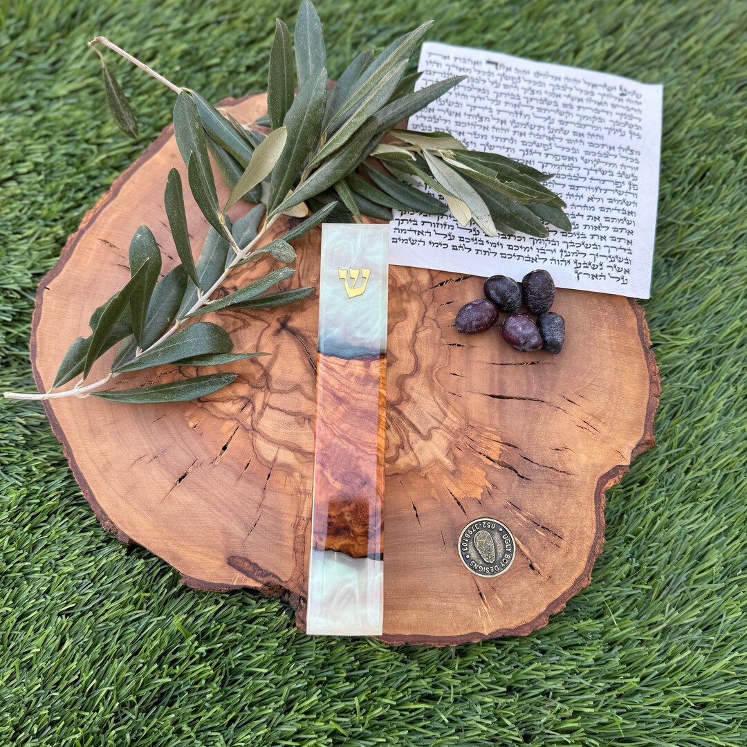 Special Mezuzah House. Topaz Color. Handmade Mezuzahs. Suitable for the ...