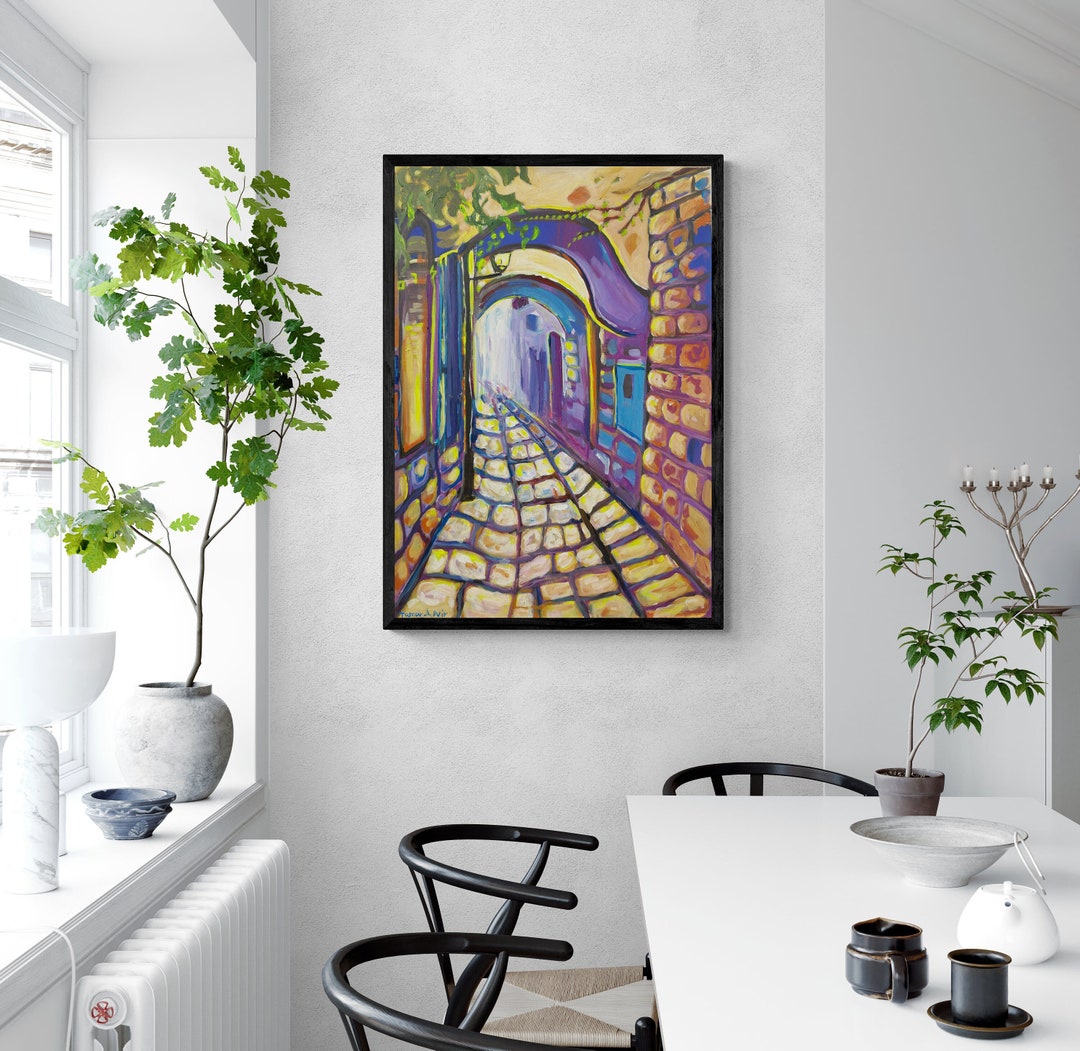 Holy City Print. Jewish Print. Israeli Art Print. Spiritual Image. the ...