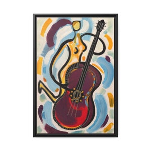 Figure of Woman With Guitar in Her Hand, in Modern Lines, in Musical ...