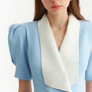 Double Breasted Dress With Contrast Collar PDF Sewing Pattern Bellamy ...