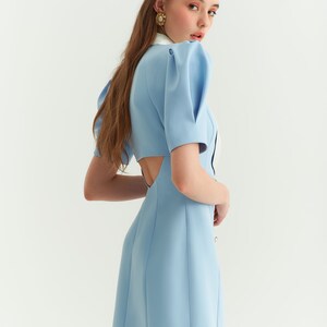 Double Breasted Dress With Contrast Collar PDF Sewing Pattern Bellamy ...