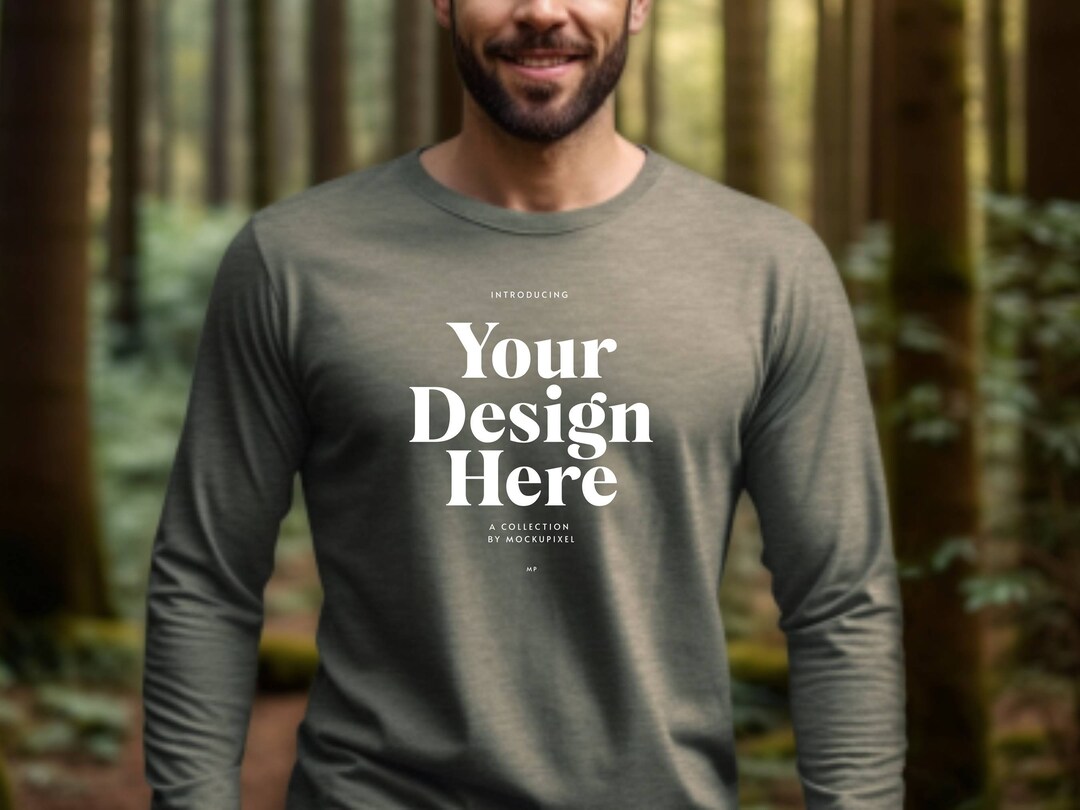 Male Aesthetic Man Forward Face Facing Distant Look Bearded Wearing ...