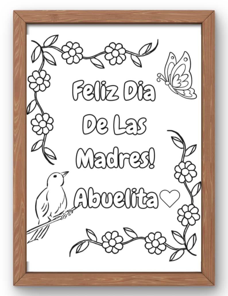 Feliz Dia De Las Madre's Abuelita| Grandma | Mother's Day Printable ...
