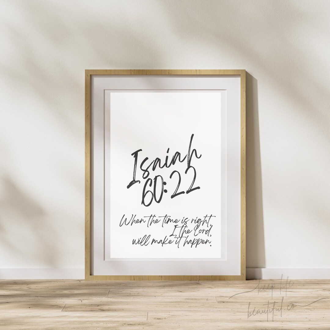 Isaiah 60:22 | Christian Art | Bible Verse Art | Typography ...