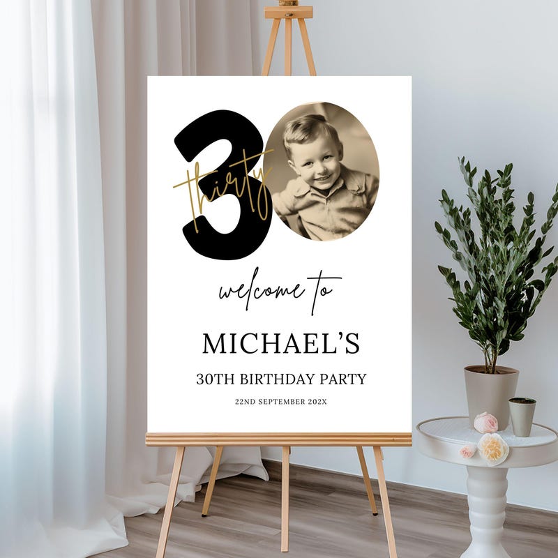 30th Birthday Sign - Etsy