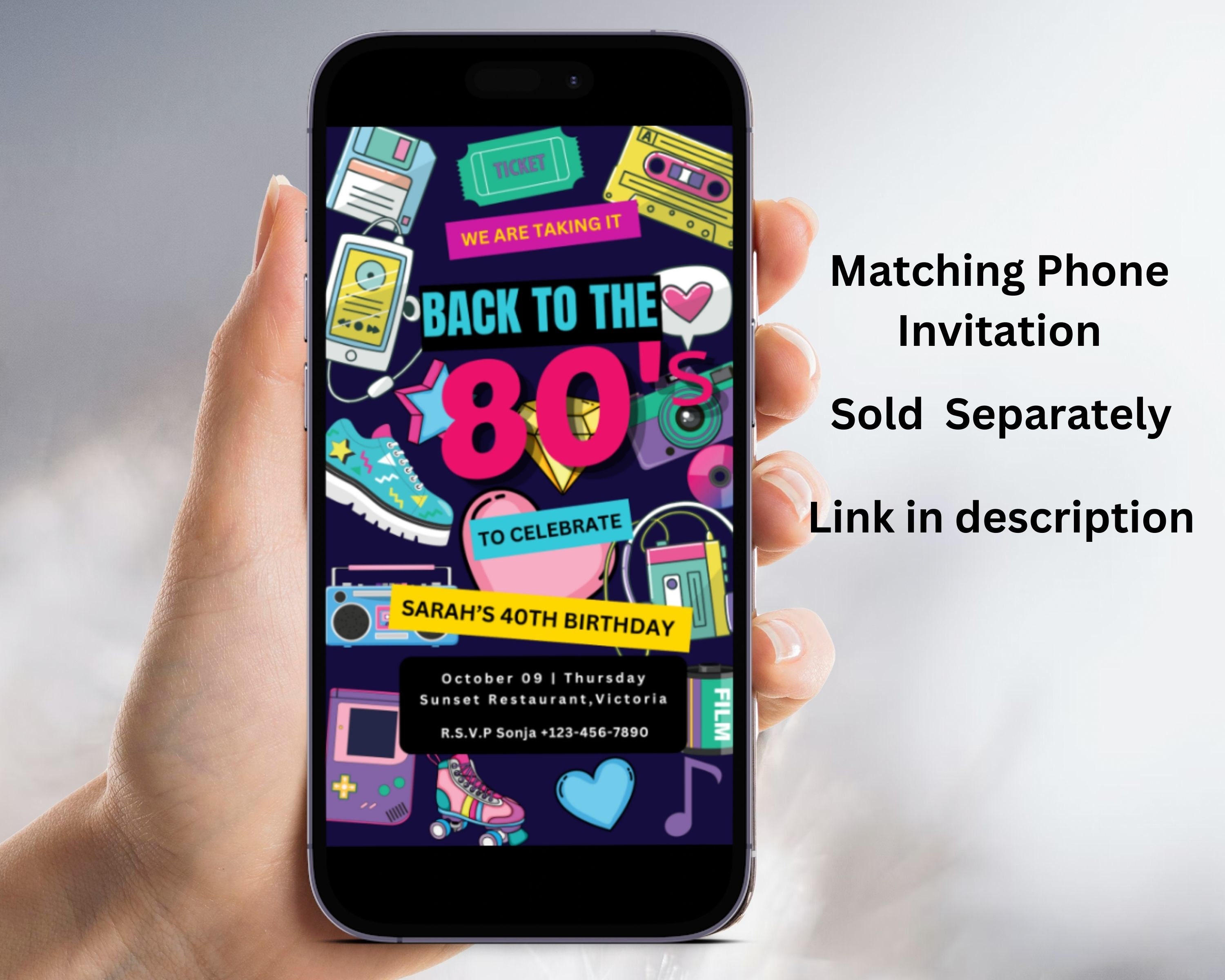 Editable 80s Party Welcome Sign, Back to the 80s, Throwback Party ...