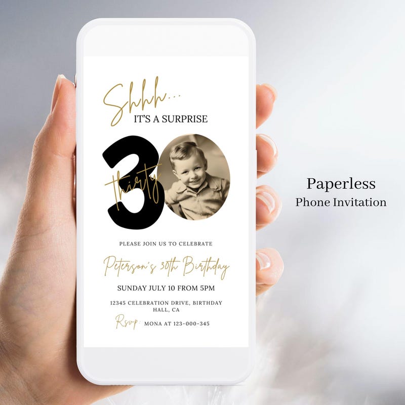 30th Birthday Invitation - Etsy