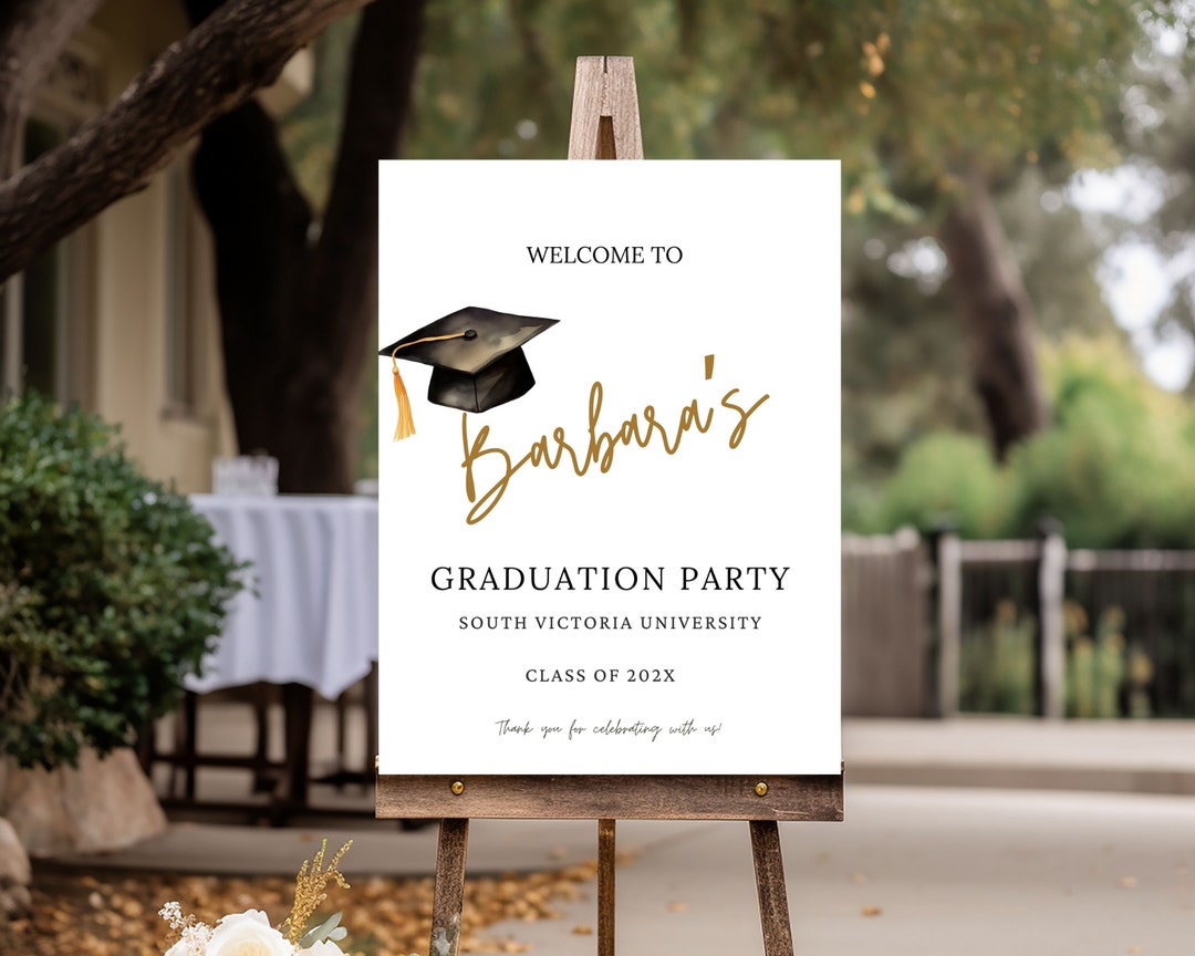 Graduation Welcome Sign Template,digital Download, Editable and ...