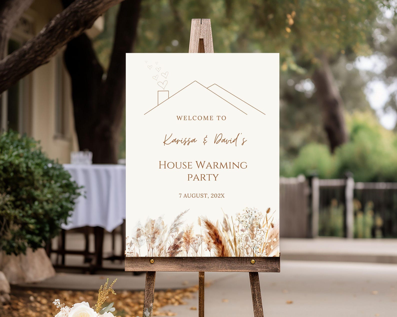 Housewarming Welcome Sign Template, Editable Printable Customized New ...