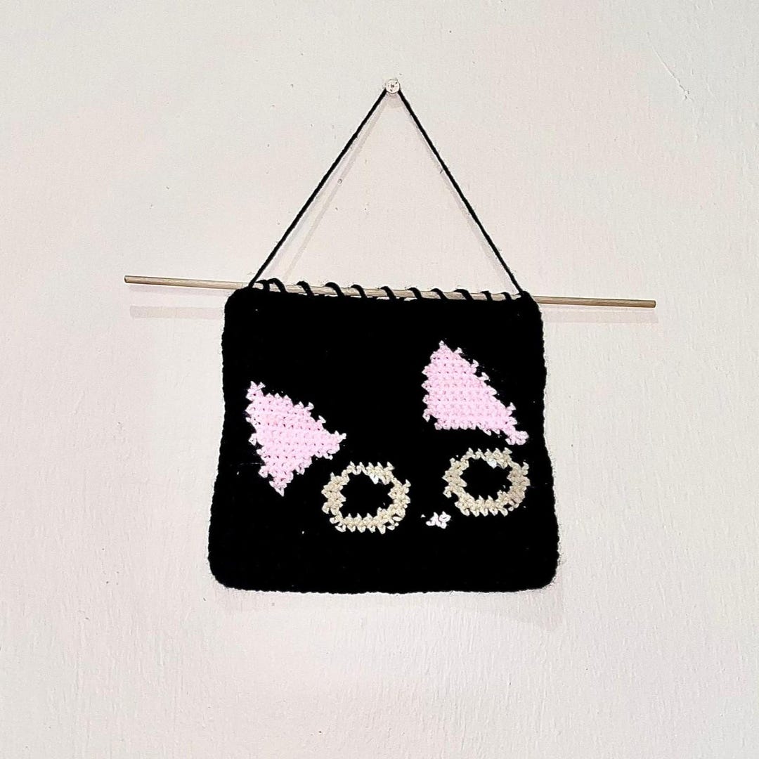 Black Cat Crochet Tapestry Pattern - Etsy