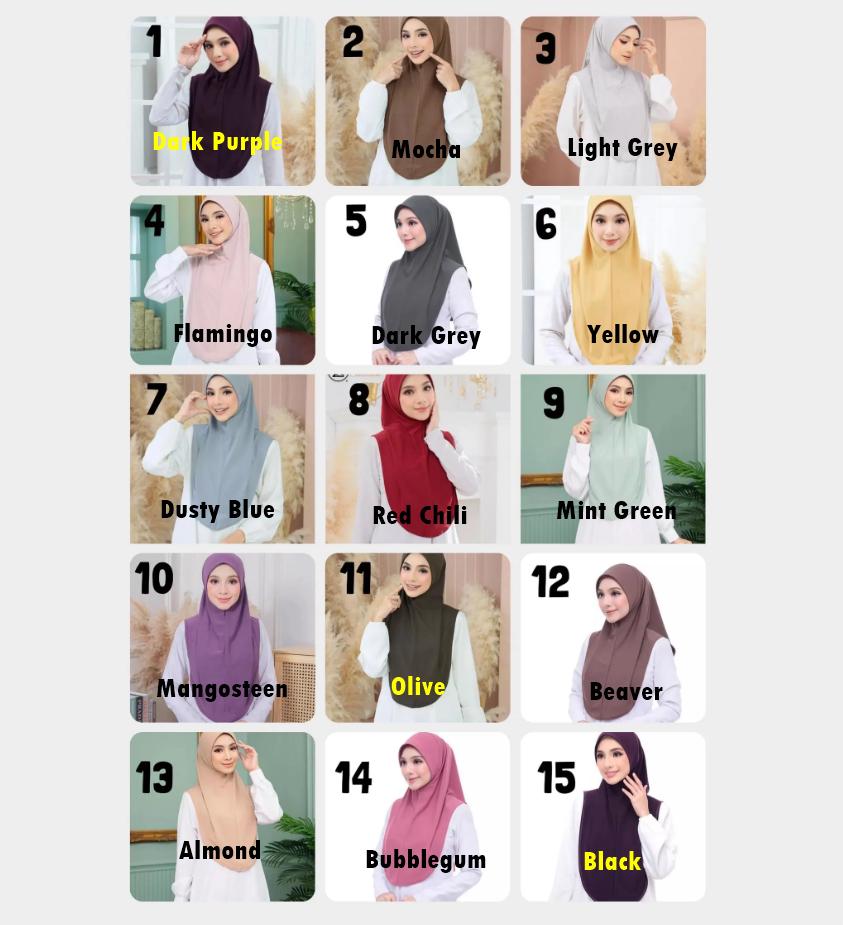 Instant Hijab | Premium Moss Crepe | Slip-on Hijab | Ready-to-wear ...
