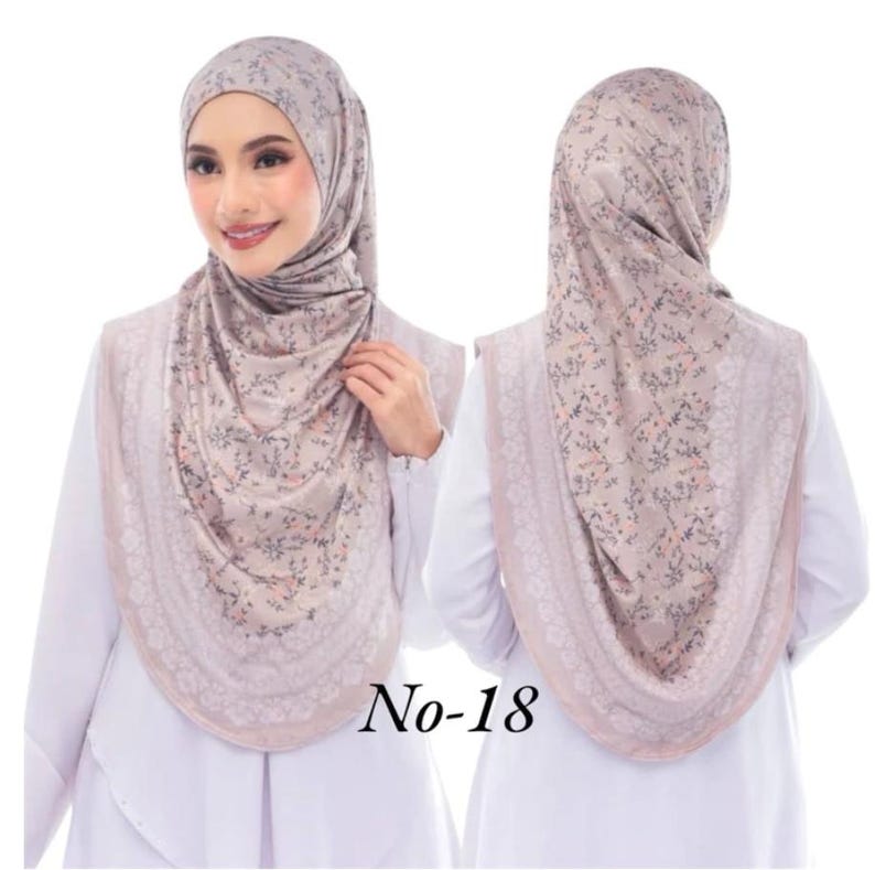 Printed Twist Instant Hijab | Fits XL, XXL | Neatly Stitched Edges ...