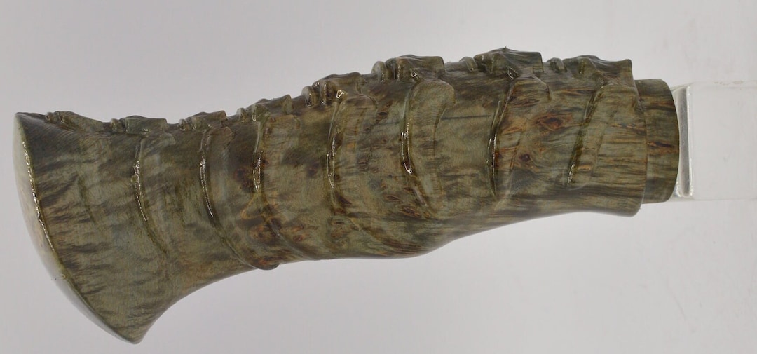 Skeleton Knife Exclusive Carved Handle for Knife Carelian Birch ...