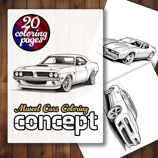 Coloring Books Car - Etsy