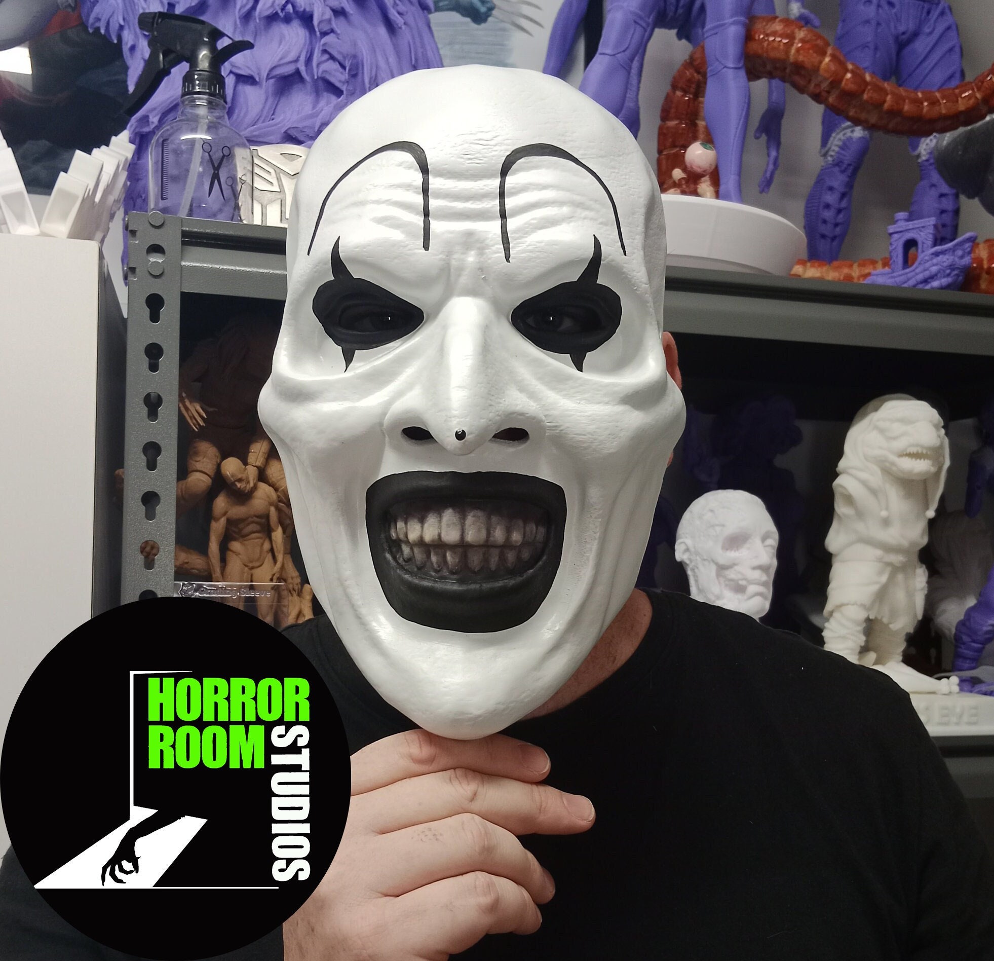 Terrifier ART Cosplay Mask 1:1 Adult clean Version - Etsy