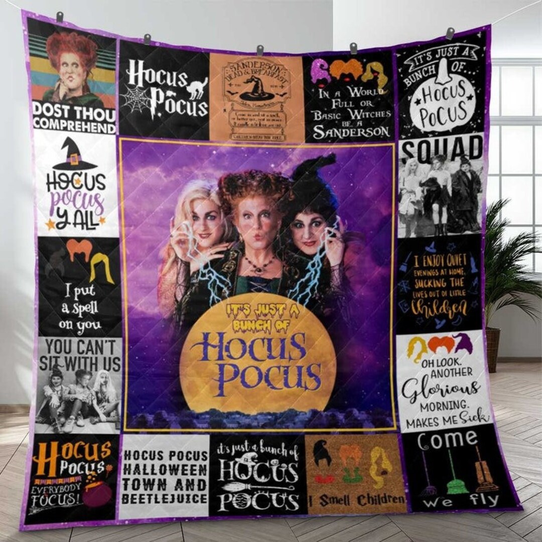 It's Just A Bunch of Hocus Pocus Fleece Blanket HCPC - Etsy