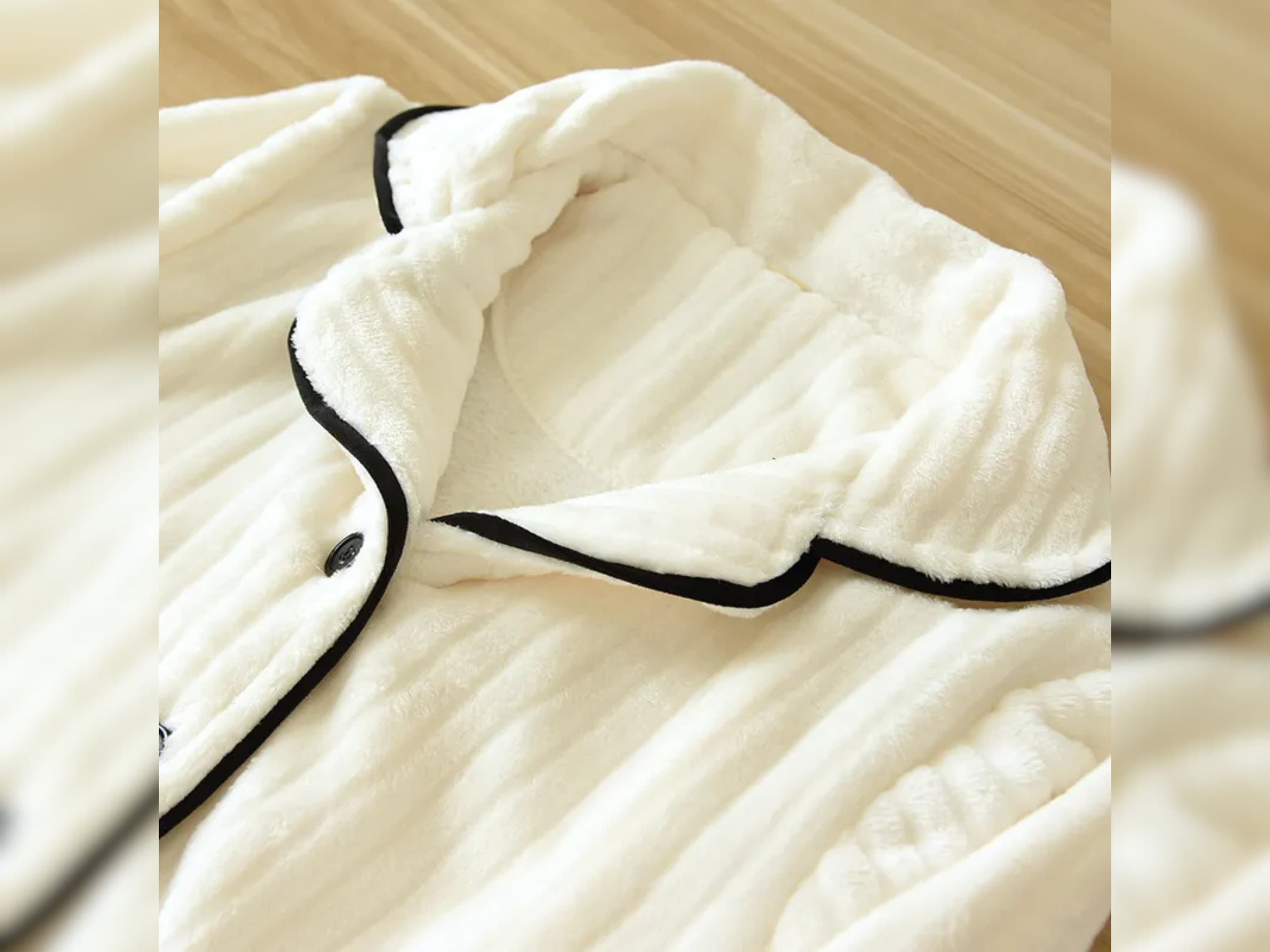 Warm Fleece Pajama Set Winter Pajamas, Long Fleece Pajamas, Thick ...