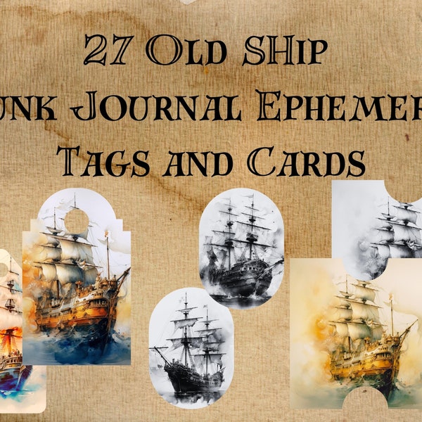 Old Ships Ephemera Junk Journals - Etsy