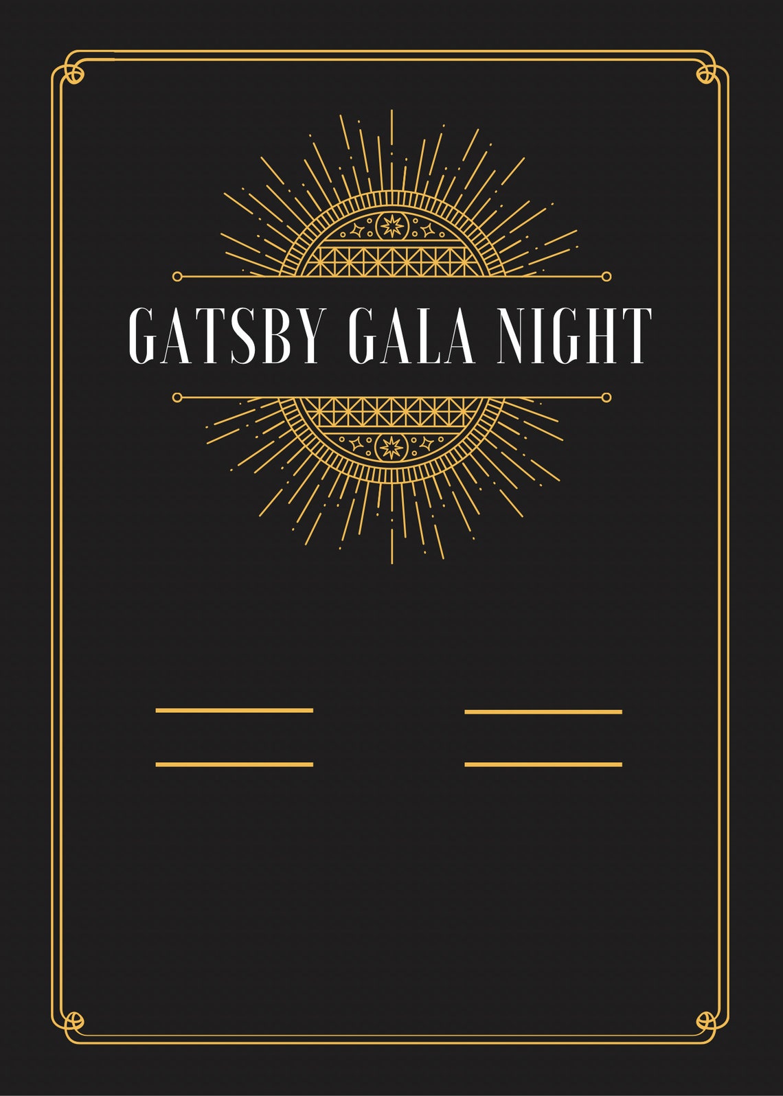 1920s Gatsby Themed Invitations - Etsy