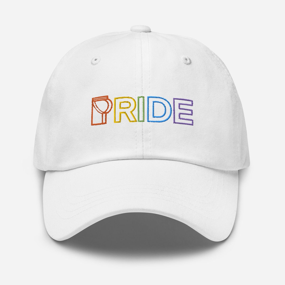 Pride Embroidered Dad Hat, LGBTQ Pride Cap, Rainbow Hat, Gay Pride ...