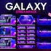 Galaxy Twitch Overlay Package Celestial Aesthetic Animated Stream ...