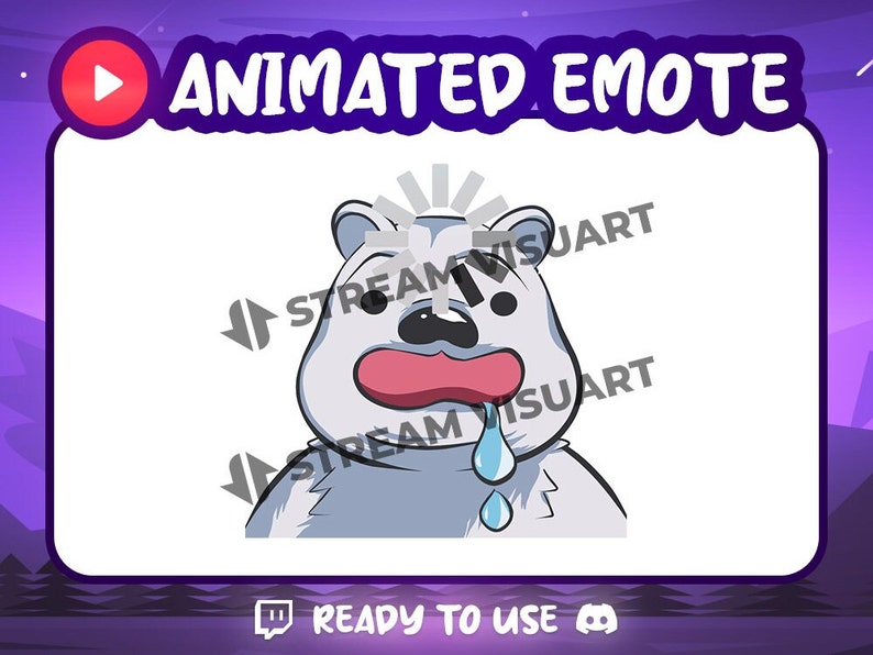 Bear Loading Animated Emote Twitch Emotes Bug Lag Glitch - Etsy Australia