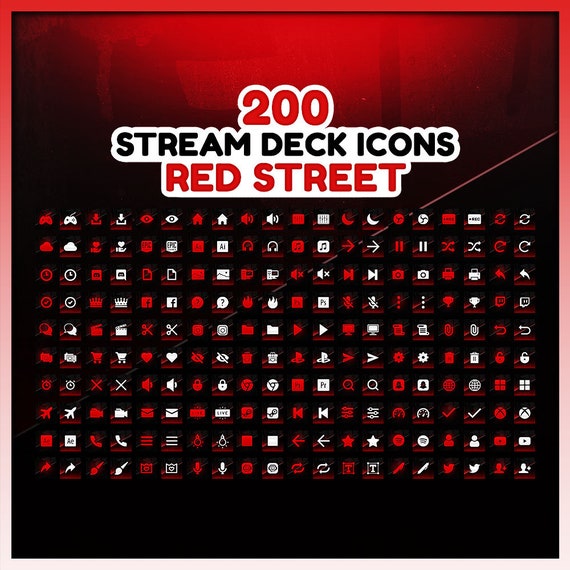 Red Twitch Icons