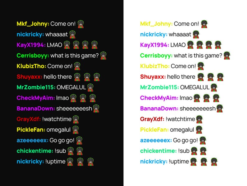 Weed Cat Twitch Emote Discord Emoji Kick Subscriber Animal Green Cool ...