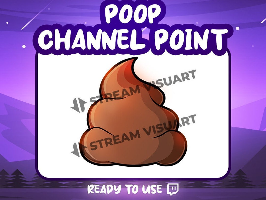 Poop Twitch Channel Point Icon Kawaii Cute Brown Little Poopy Funny ...