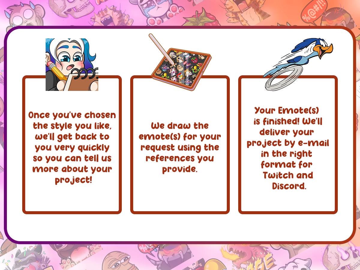 Customs Emote Twitch Emoji Kick Subscriber Chibi Comics Manga Emoticon ...
