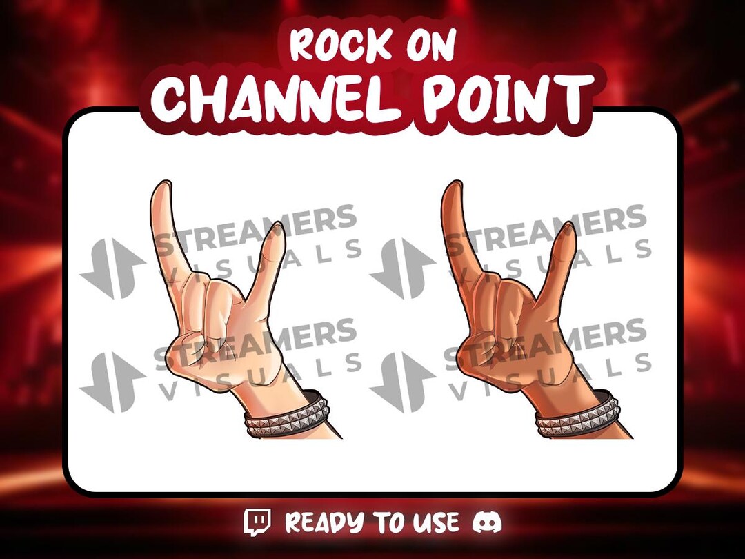 Rock on Twitch Emote: Guitar Hand Sign Icon (digital Download) - Etsy