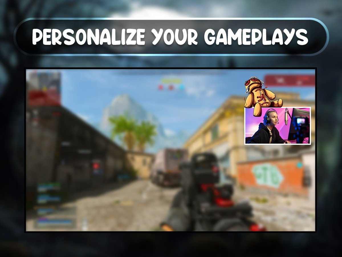 Voodoo Doll Animated Stream Decoration Halloween Occult Spooky Streamer ...