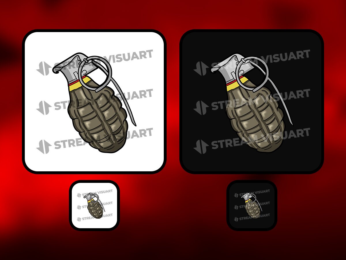 Warzone Twitch Emotes Pack 6x Cool Badass Gg RIP Grenade FPS Skull TPS ...
