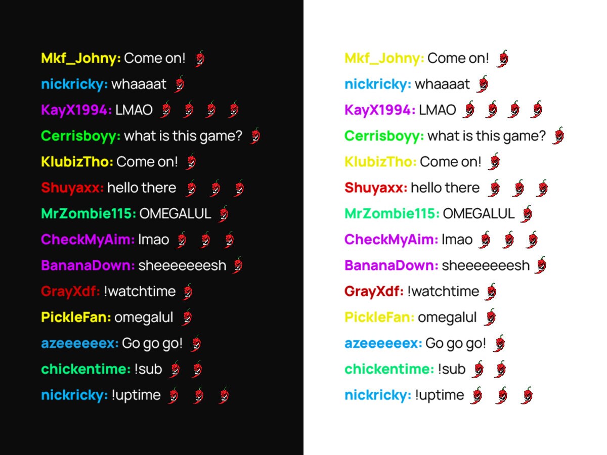 Spicy Chili Pepper Monster Emote: Twitch, Discord, Kick (digital ...