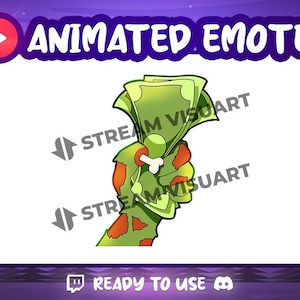 Take My Money Zombie Animated Emote: Twitch/discord/kick Sub Emoji - Etsy