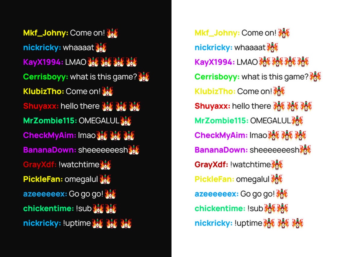 Hot Sauce Twitch Emote Discord Emoji Kick Subscriber Spicy Chili Pepper ...